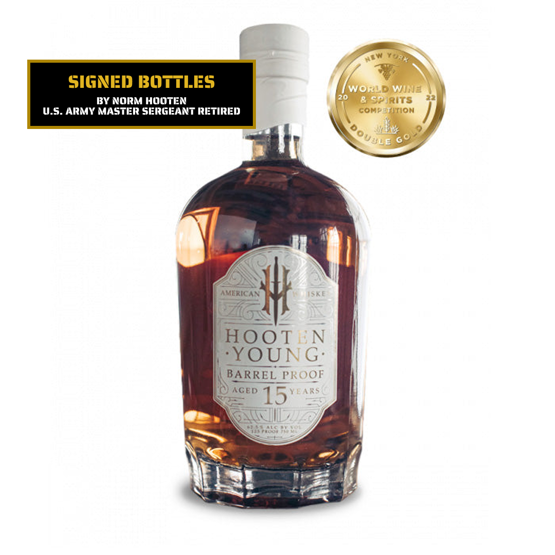 Signed By Norm Hooten | Hooten Young 15 Year Barrel Proof American Whi